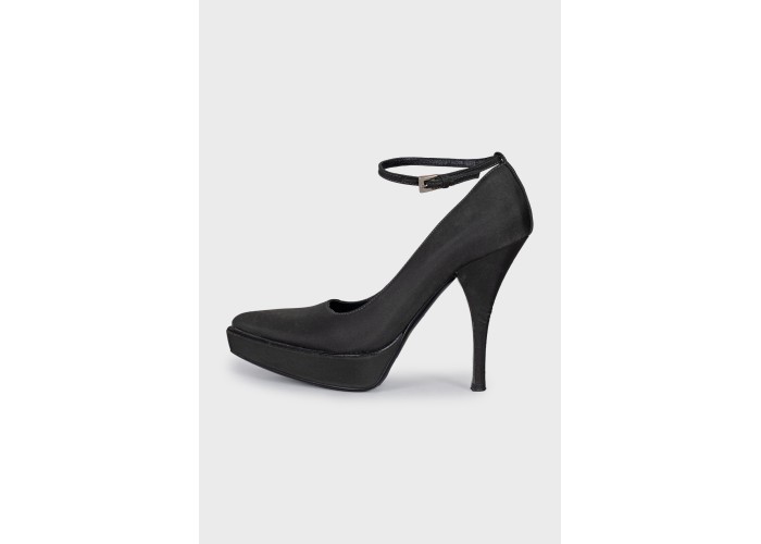 Black fabric stiletto heels 88871980 — Shop Worldwide | The size 35.5 ...